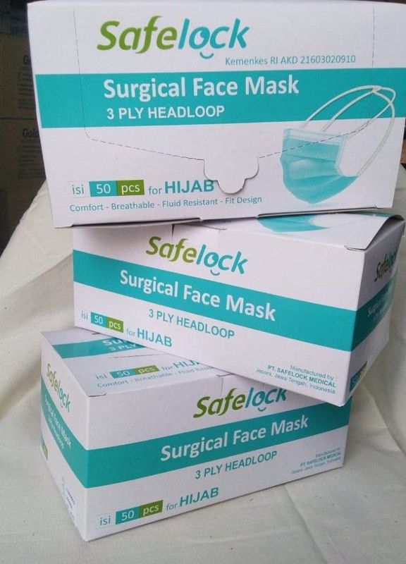 Masker Safelock Surgical - Earloop