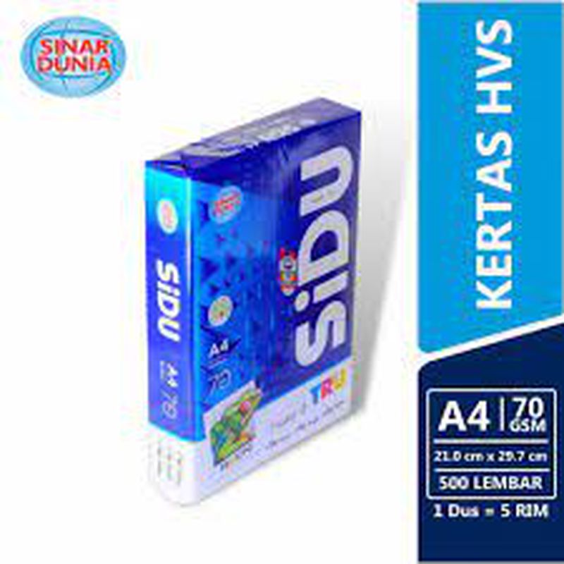 HVS 70 gsm Sinar Dunia ukuran A4