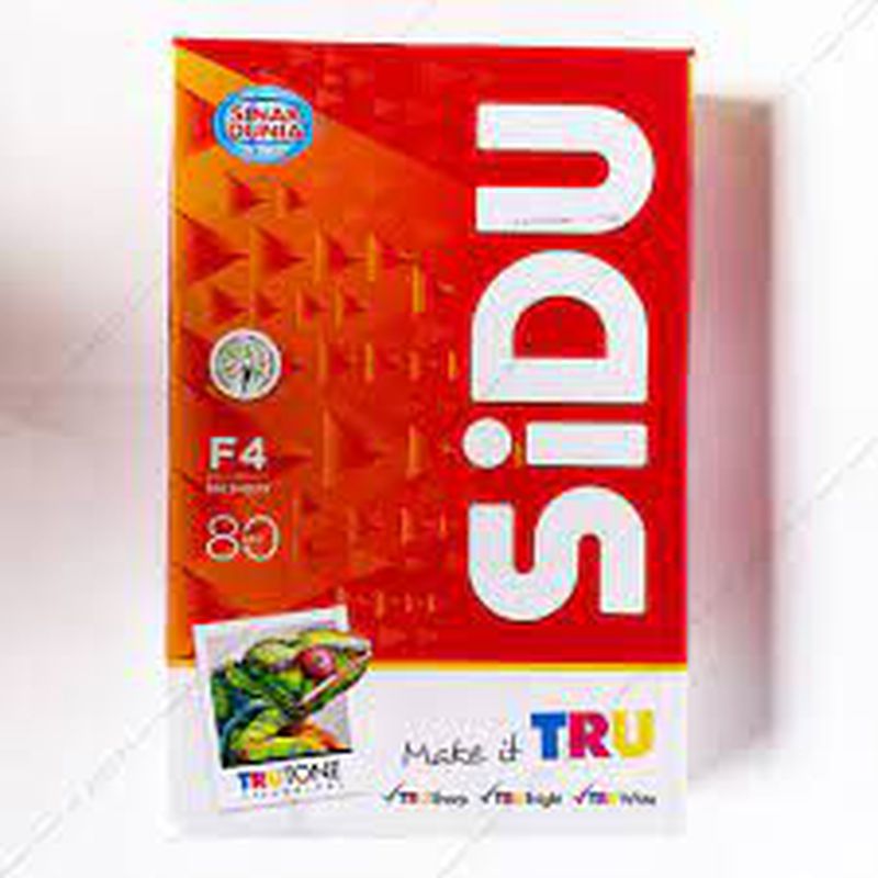 Kertas HVS 80 GSM Sinar Dunia, ukuran F 4