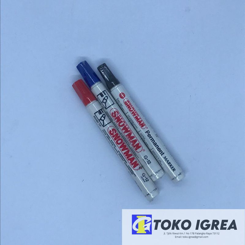 Spidol Permanent Snowman - Biru