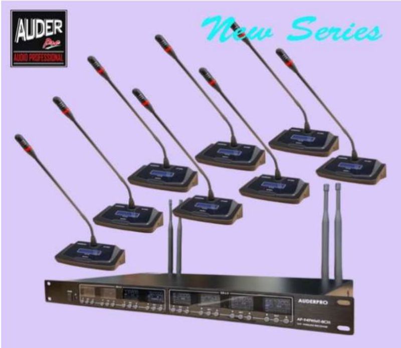 Mic Meja Wireless AUDERPRO AP-949WMT-8CH (1 Set= 8 Mic Meja)