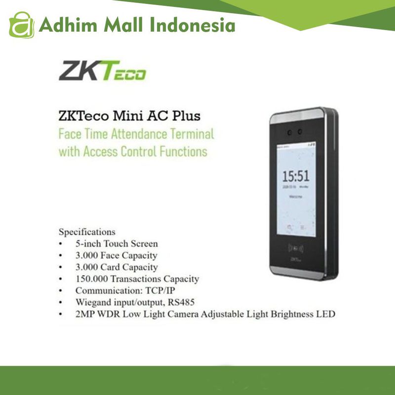 ZKTECO ACCESS & TIME ATTENDANCE MINI AC PLUS