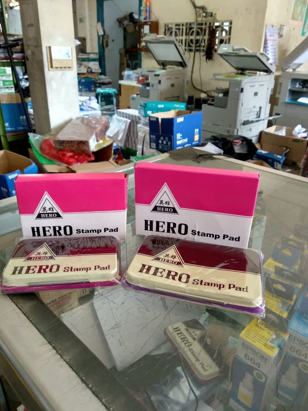 Stamp Pad/Papan Stampel/Bantalan Stampel HERO - Besar 12x8cm