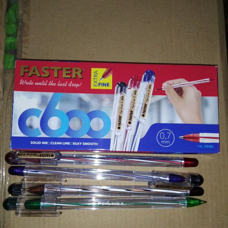 Pulpen Faster c600 - Biru