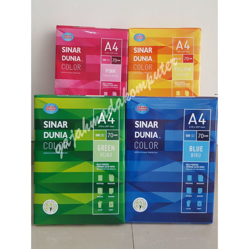 Kertas Sidu HVS Warna 70 Gr F4 - Biru