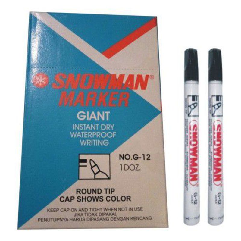Spidol Snowman Permanent G12