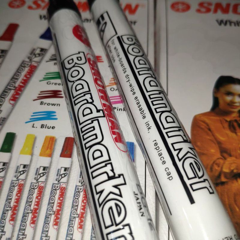 Spidol Snowman Whiteboard (1 pack isi 12 pcs)