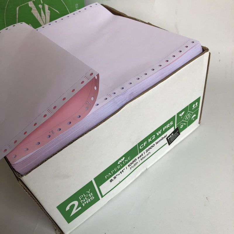Continuous Form 3 PLY PRS kertas komputer Paperline K3 PRS