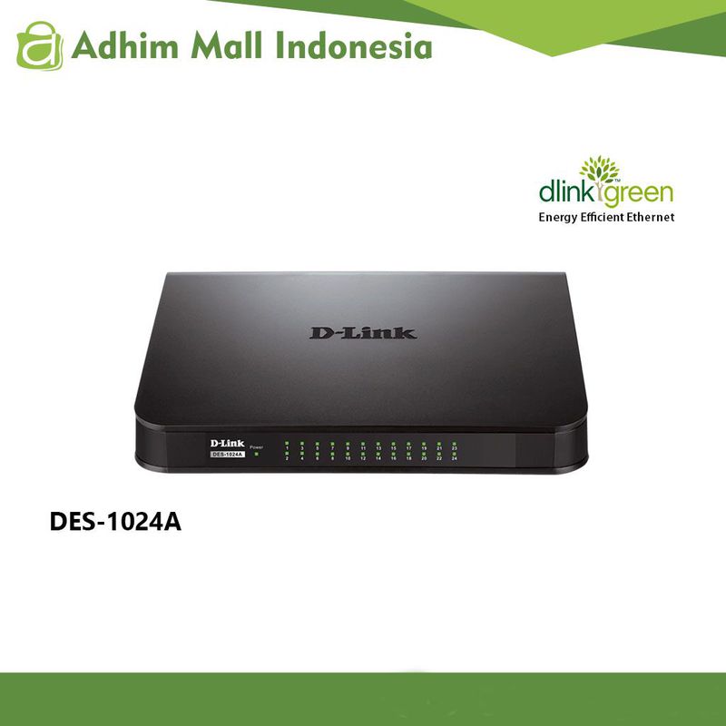 Switch Hub D-Link DLink 24 port DES 1024A
