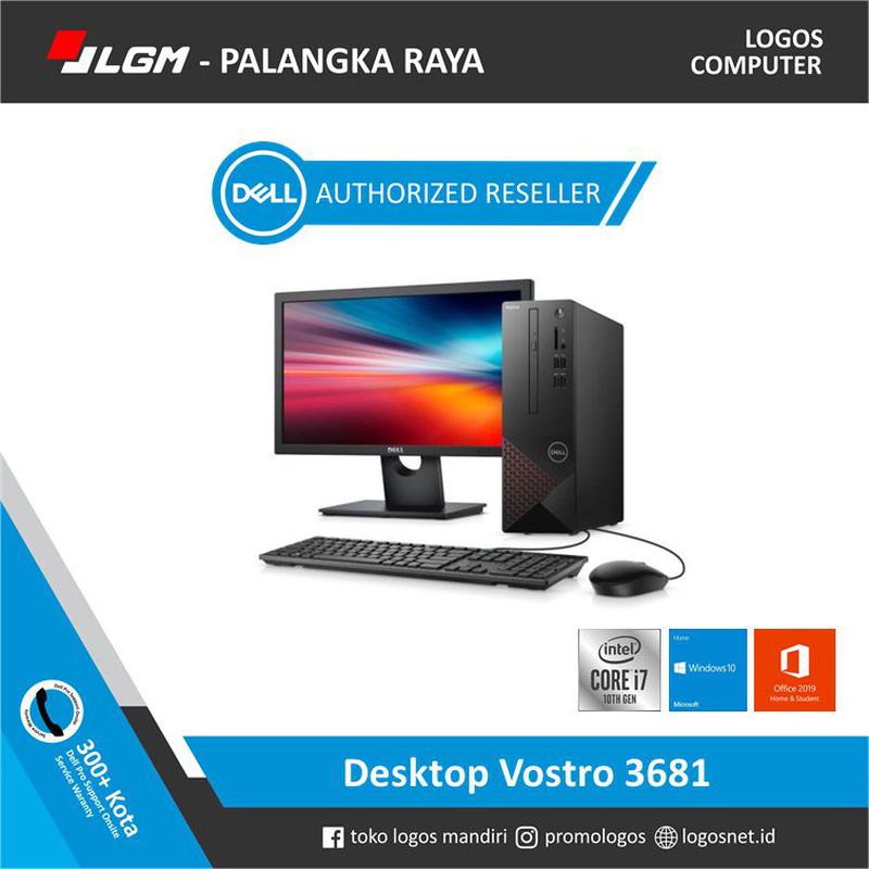 PC Desktop Dell Vostro 3681-Intel® Core™ i7-10700/8GB/512GB/WIN10