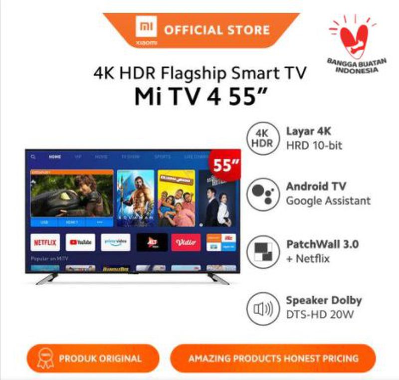 XIAOMI 55 Inch Android TV UHD MI TV 4