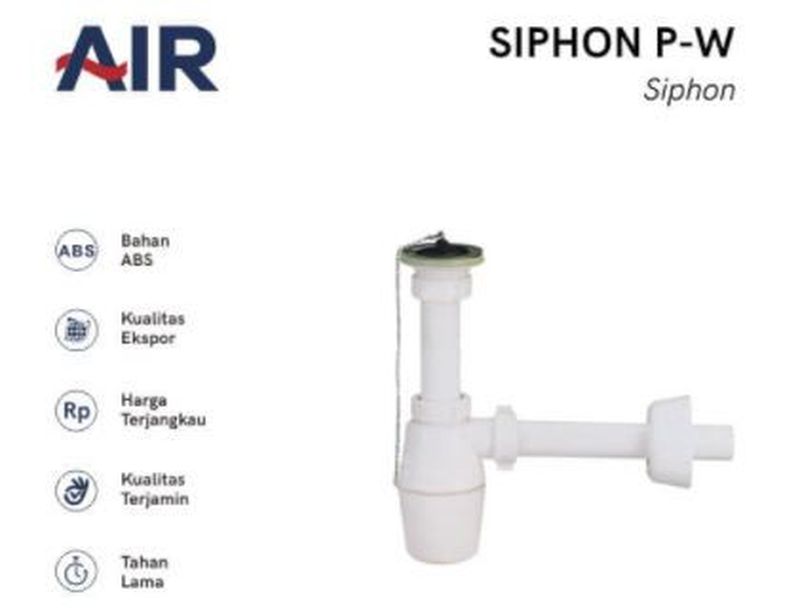 air siphon/pop up sifon pembuangan air wastafel pw