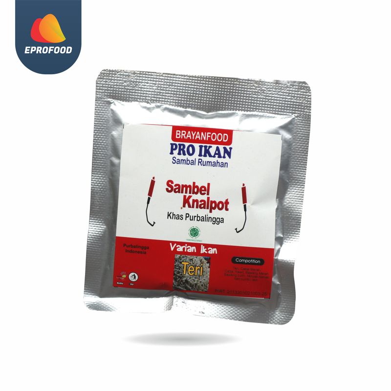 Sambal Ikan Basah Cap KNALPOT Sachet 30gr - Cumi