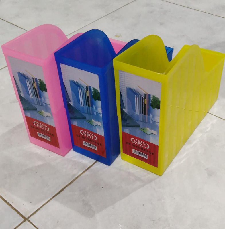 KIKY Box File Plastic Rendah - Kuning