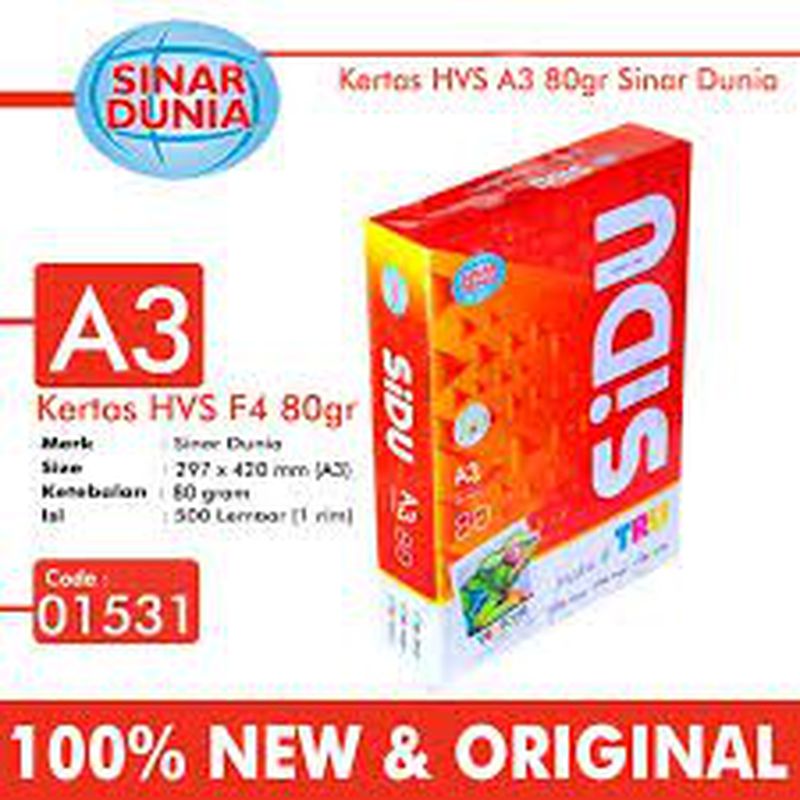 Kertas HVS A3 80gram