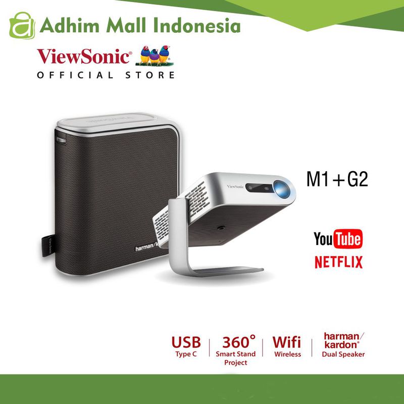 Smart LED Portable Projector ViewSonic M1+ G2