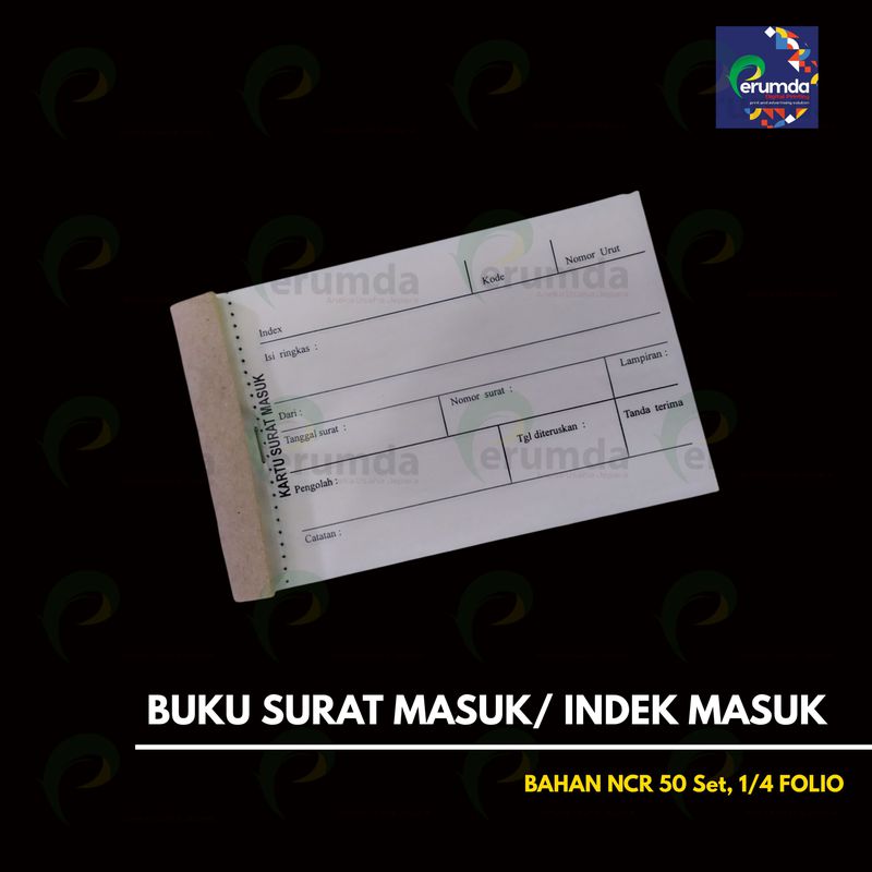 Buku Surat masuk / Index Masuk