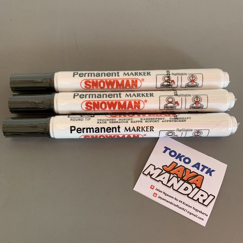 Spidol Snowman Permanen