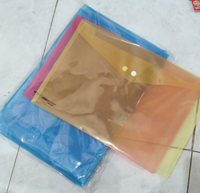 InterXFolder Map Plastik / Bag Folder - Hijau