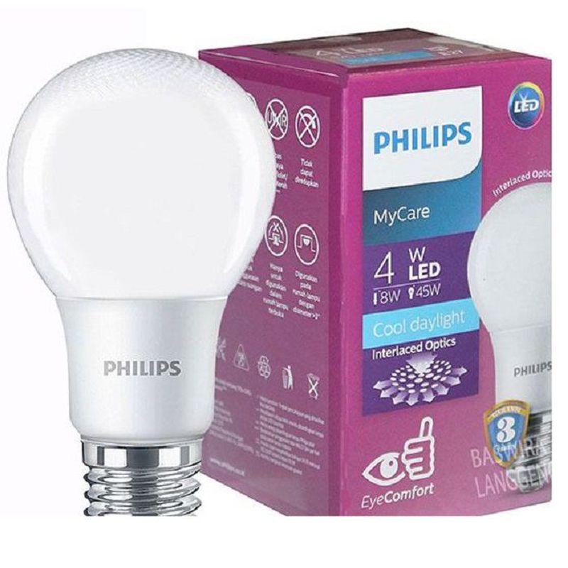 LAMPU LED BOLD PHILIPS 4 WATT (BESAR)