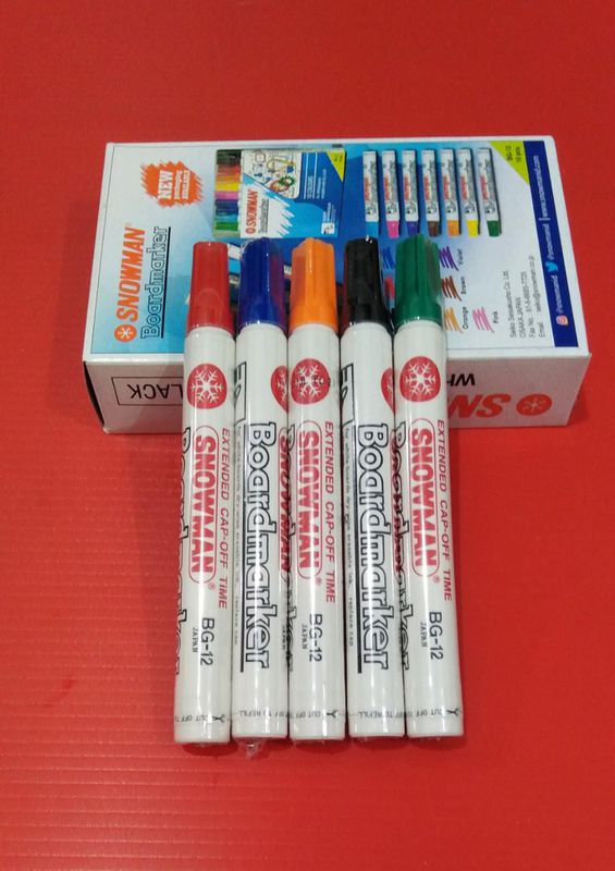 Snowman Spidol Boardmarker - Non Permanent / Satuan - Hitam