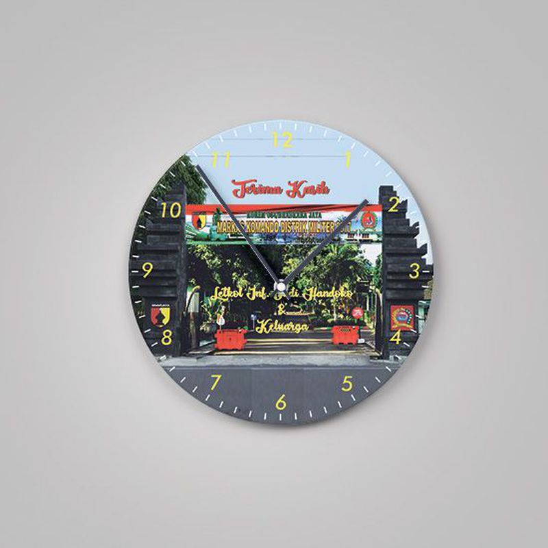 Jam Dinding Custom - Diameter 15