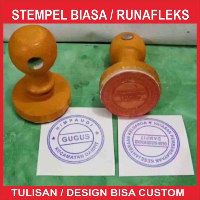 Jasa Pembuatan Stempel Runafleks Ukuran Standar