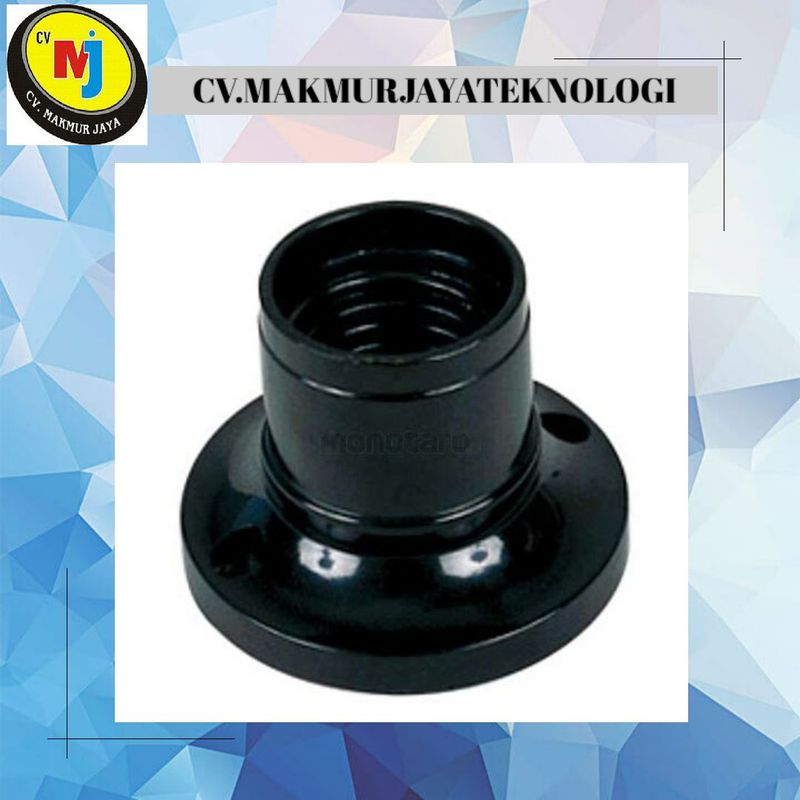 fitting lampu hitam