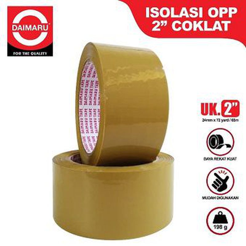 ISOLASI / LAKBAN COKLAT 2 INCH DAIMARU