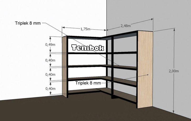 RAK BERKAS MODEL SIKU L