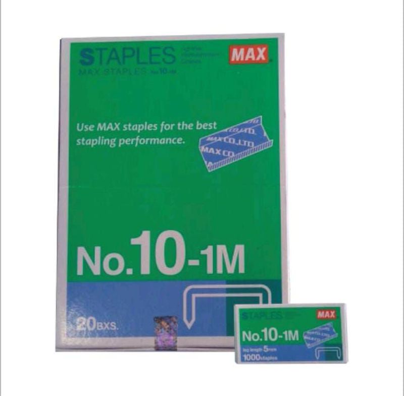 ISI STAPLES MAX No.10 - Kecil / Refill Staples Merek MAX No.10 Dus Kecil