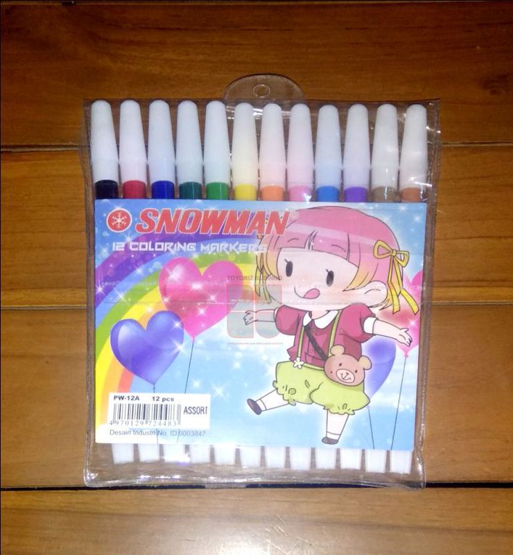 Spidol Snowman 12 Warna