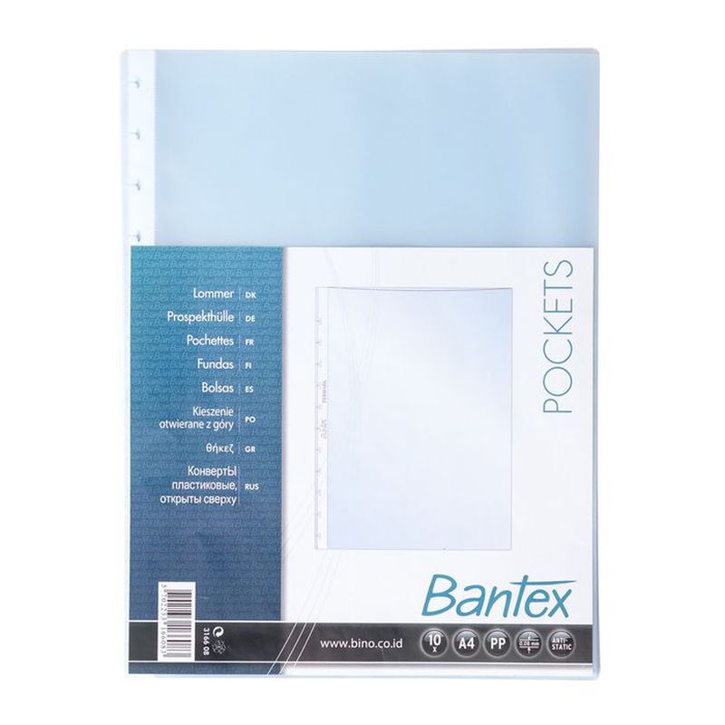 Refill Display Book BANTEX Untuk Ukuran A4 Isi 10 Lembar