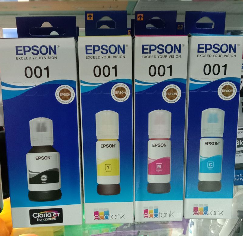 Tinta Epson 001 Warna - Biru