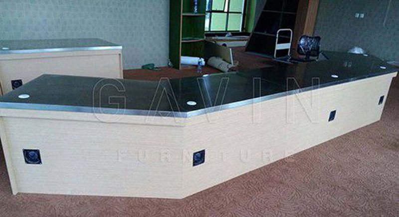 Meja Kantor Minimalis Letter U Harga PerMeter