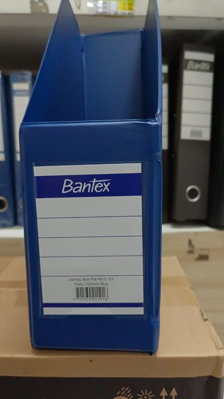 Jumbo Box File 4011 01 Folio 100mm Blue