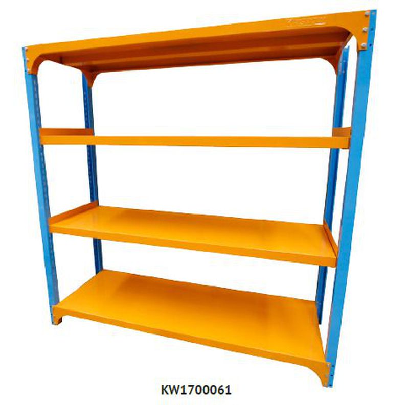 RAK SHELVING STEEL 4 SHELV 400KG ORANGE BLUE