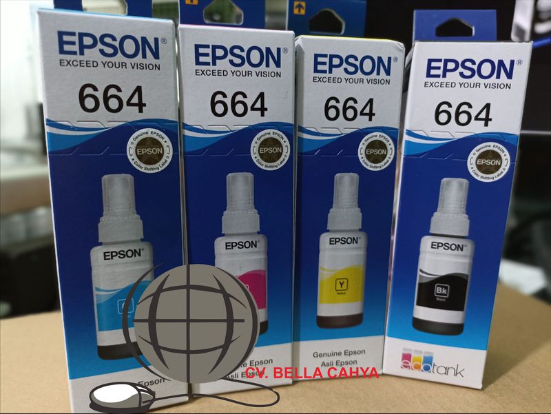 TINTA EPSON 664 ORIGINAL - Biru