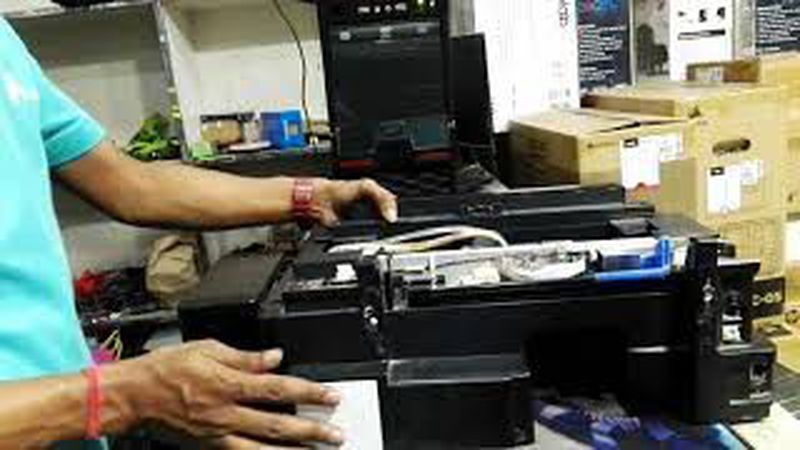 Perbaikan Printer Epson L565 ganti sensor, shock pompa