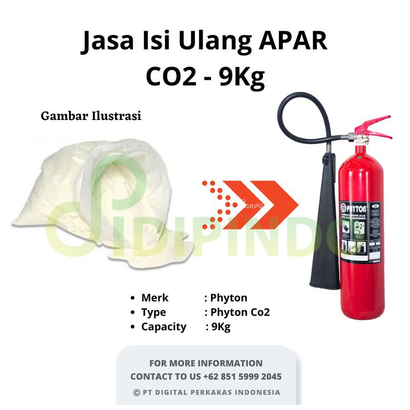 Isi Ulang Apar Co2 - 9Kg