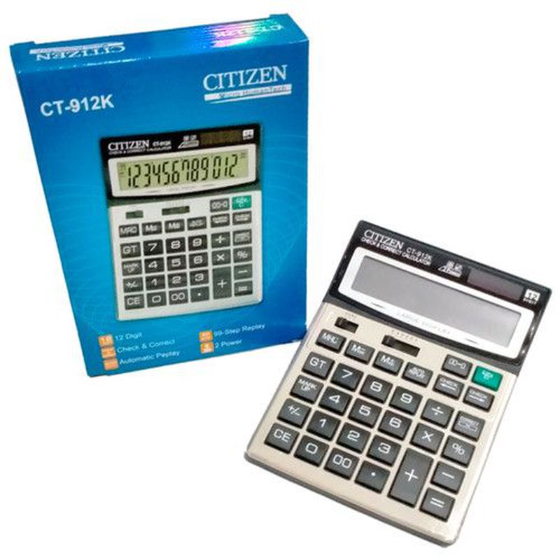 KALKULATOR CITIZEN CT-912K (12 DIGIT / CHECK & CORRECT)