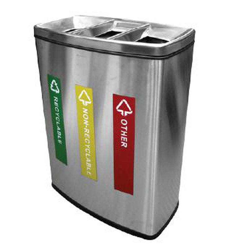 TEMPAT SAMPAH / DUST BIN 3 COMPARTMENT 30 L OPEN TOP