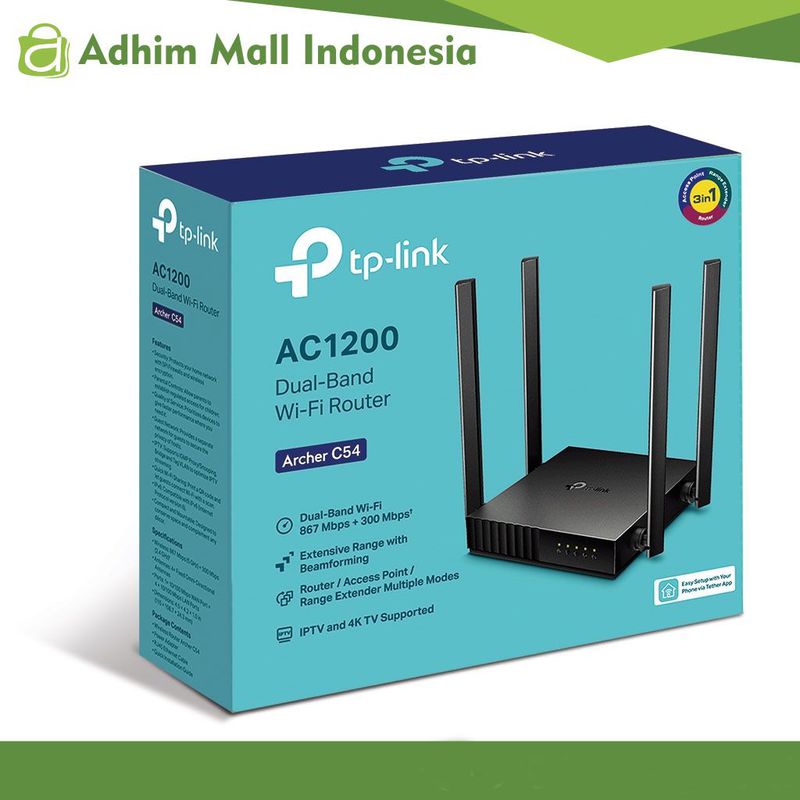 Wireless Router TP-Link Dual Band AC1200 Archer C54