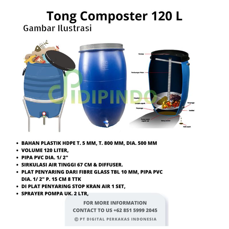 Tong Composter 120 Liter - Komposter