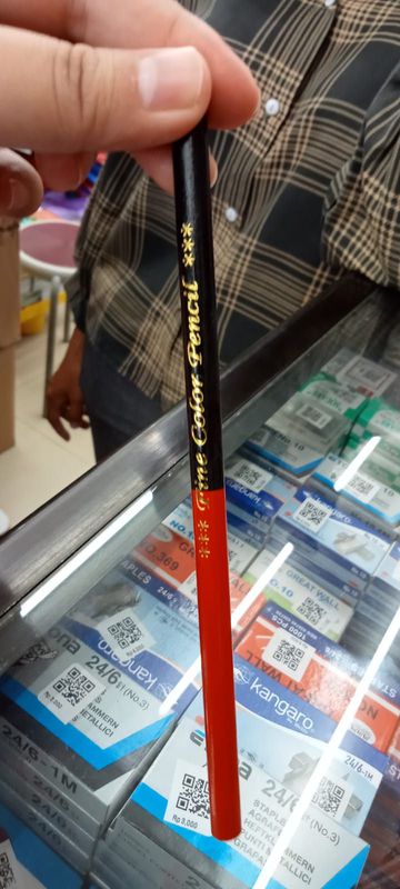 PENSIL MERAH BIRU
