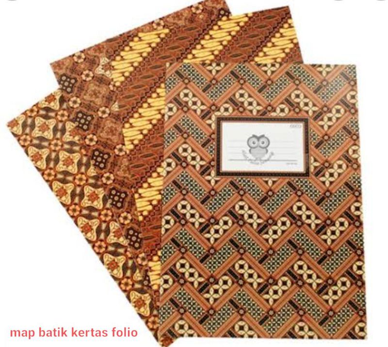 Stopmap Batik kertas folio Glossy