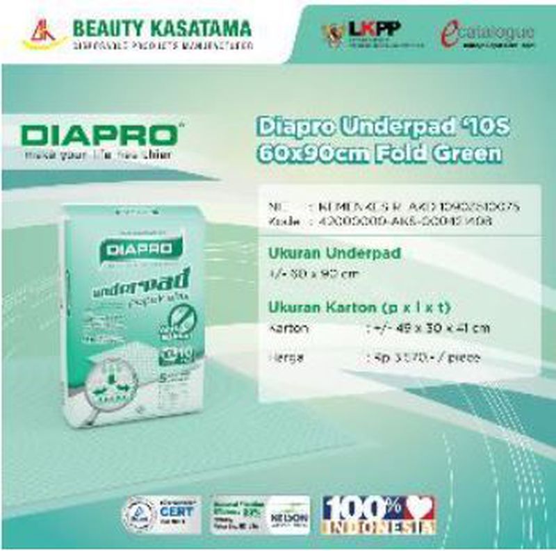 DIAPRO DIAPRO UNDERPAD POPOK ALAS