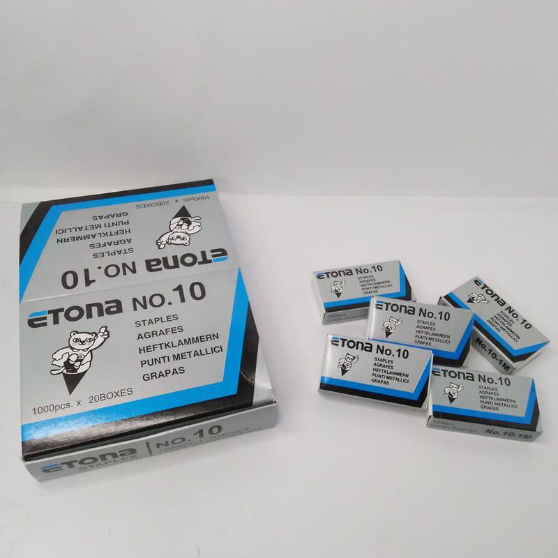 ISI STAPLER ETONA No. 10 dan No. 03 (Harga Per Box Kecil atau Pcs) - 10
