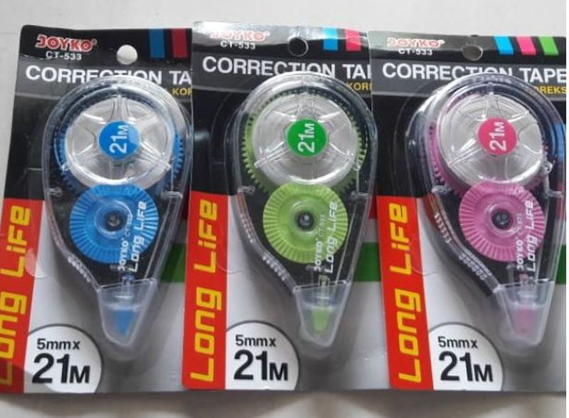 Correction Tape/ Tipex Kertas per buah, isi 21m