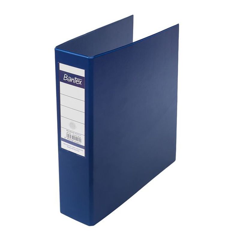 Binder BANTEX 2 Cincin D Kapasitas 52 mm Ukuran A4 Warna Biru